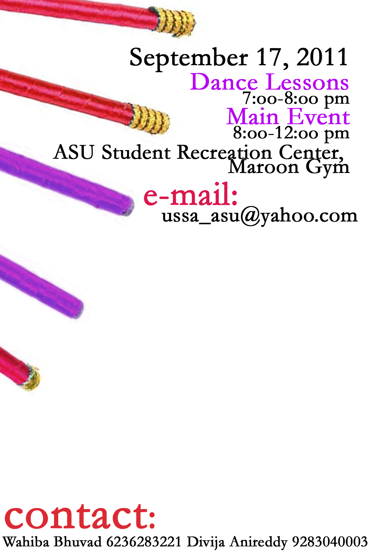 ASU Flier Designs – Shilpika Chowdhury